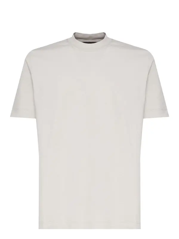 GIULIANO GALIANO Cotton T-shirt - Neutrals