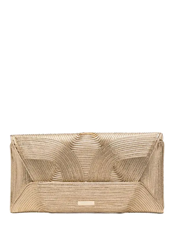 AQUAZZURA Vacanza Clutch Bag - Gold