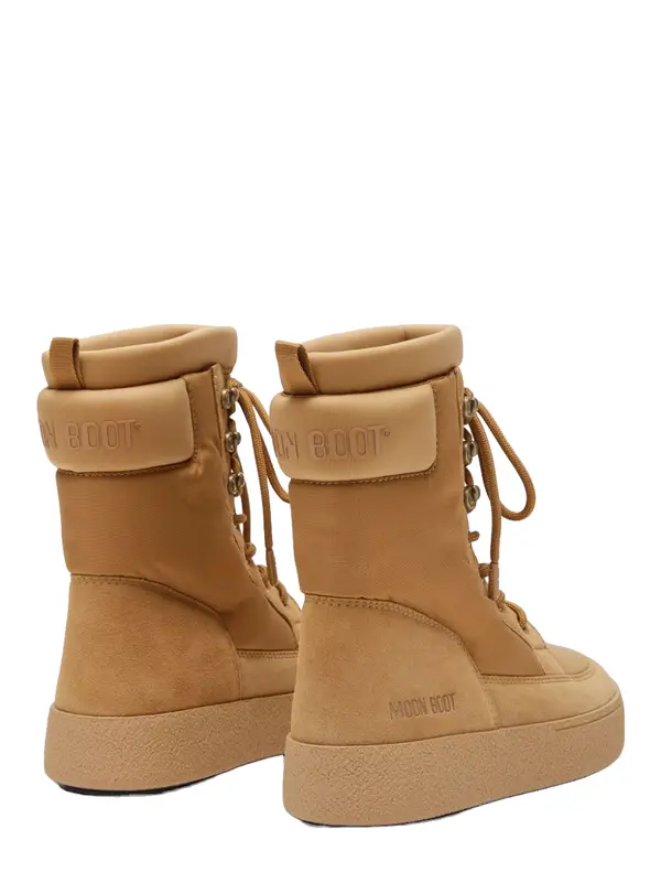 Moon Boot Ltrack Padded Combat Boots - Brown
