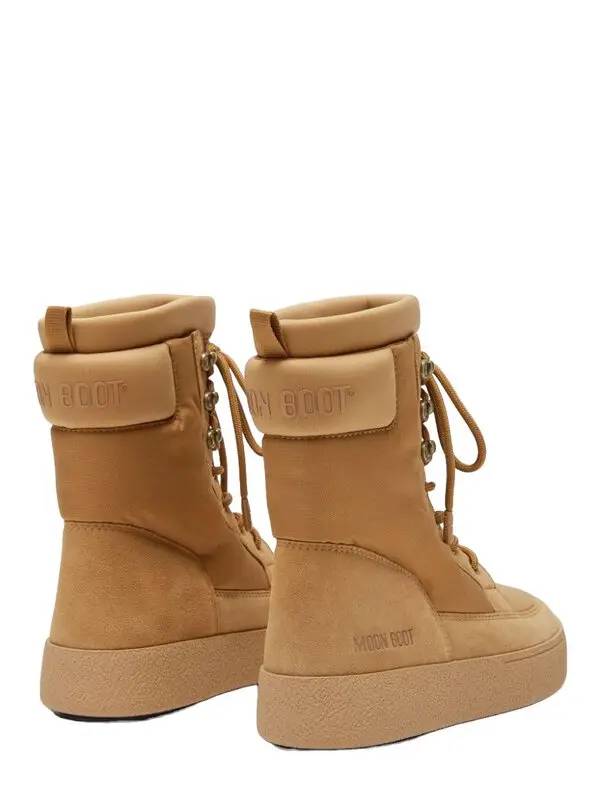 Moon Boot Ltrack Padded Combat Boots - Brown