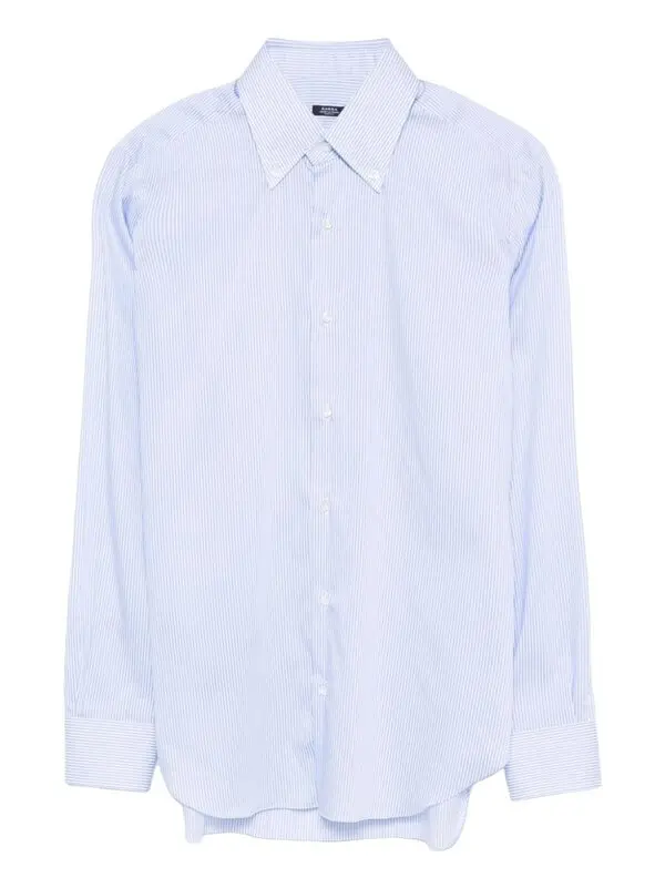 BARBA NAPOLI Striped Shirt - Blue