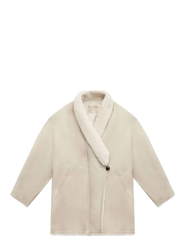 Isabel Marant Elanore Shearling Jacket - Neutrals