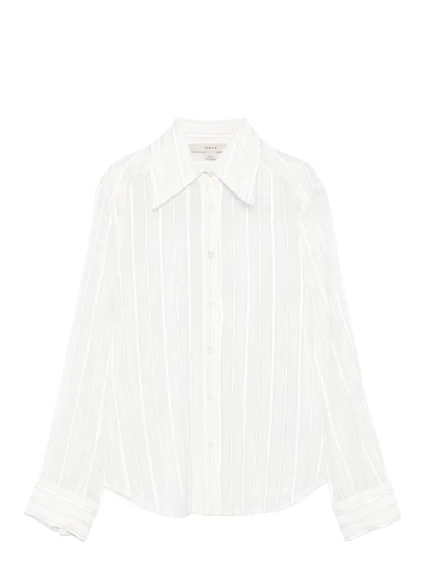 Remain Birger Christensen Striped Shirt - White