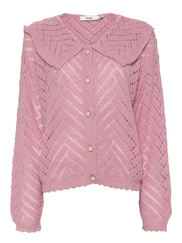 B+AB Long-sleeved Cardigan - Pink