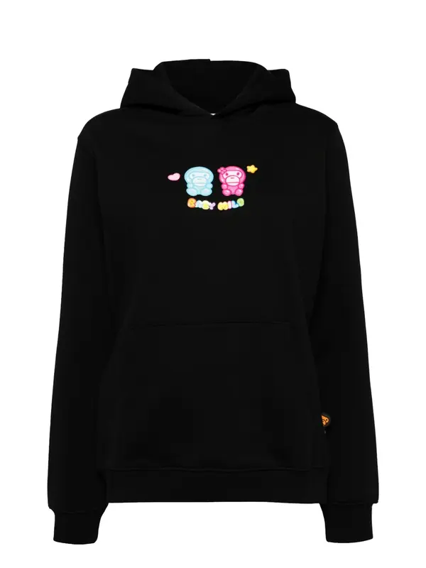 A BATHING APE Baby Milo® Store * Logo-print Hoodie - Black