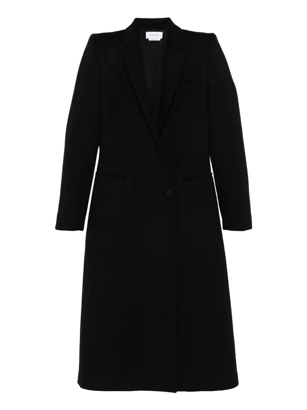Alexander McQueen Stacked Shoulder Tailored Coat - Black