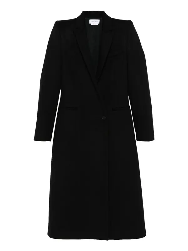 Alexander McQueen Stacked Shoulder Tailored Coat - Black