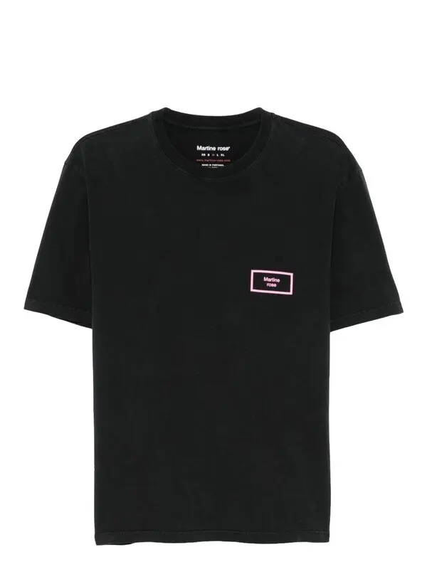 Martine Rose Raised-logo T-shirt - Black