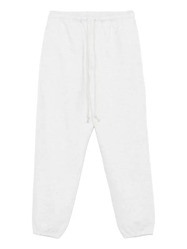 Y3 Mélange-effect Track Pants - Grey