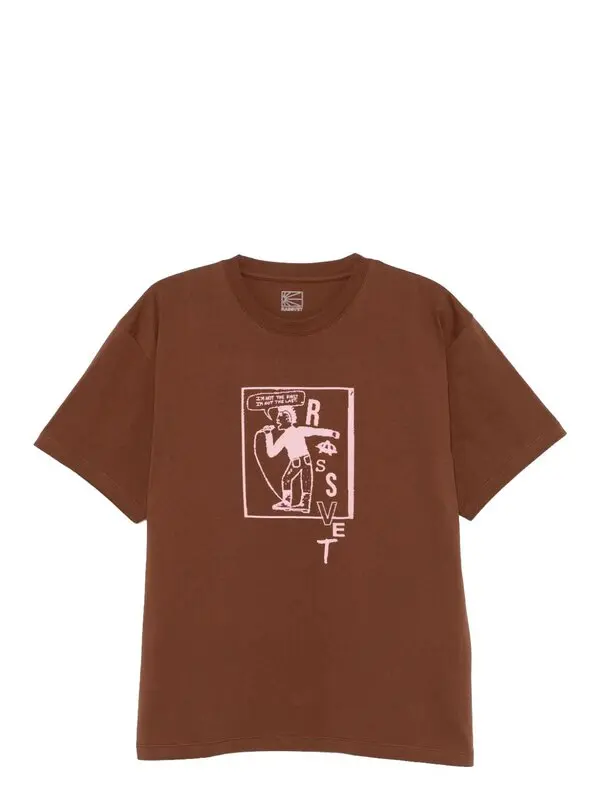 RASSVET Statement T-shirt - Brown