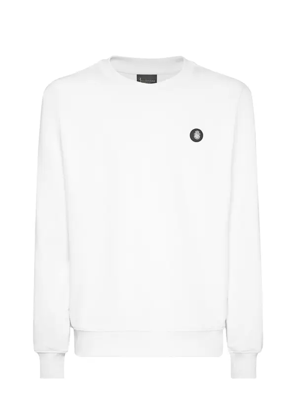 BILLIONAIRE Logo-plaque Sweatshirt - White
