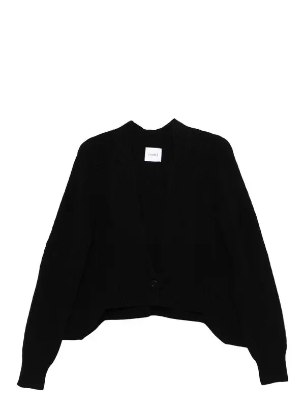 NUDE Asymmetric Cardigan - Black