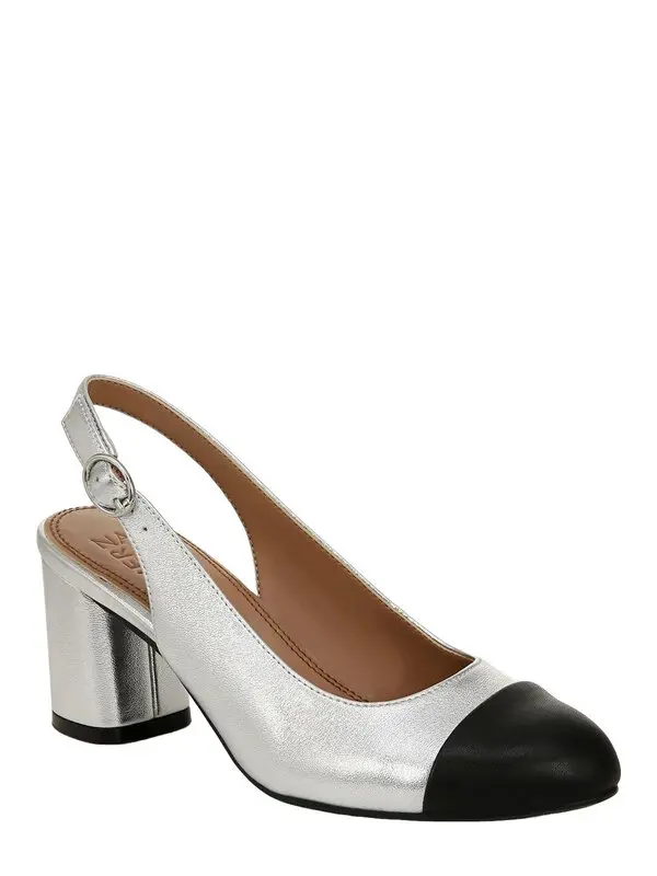 Naturalizer Sophie Slingback Pumps - Silver/black