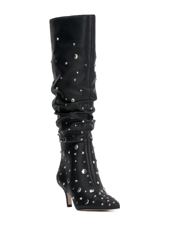 Jessica Simpson Naevy Slouch Pointed Toe Knee High Boot - Black
