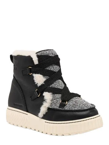 Sorel One Ave™ Alpine Waterproof Boots - Black/chalk
