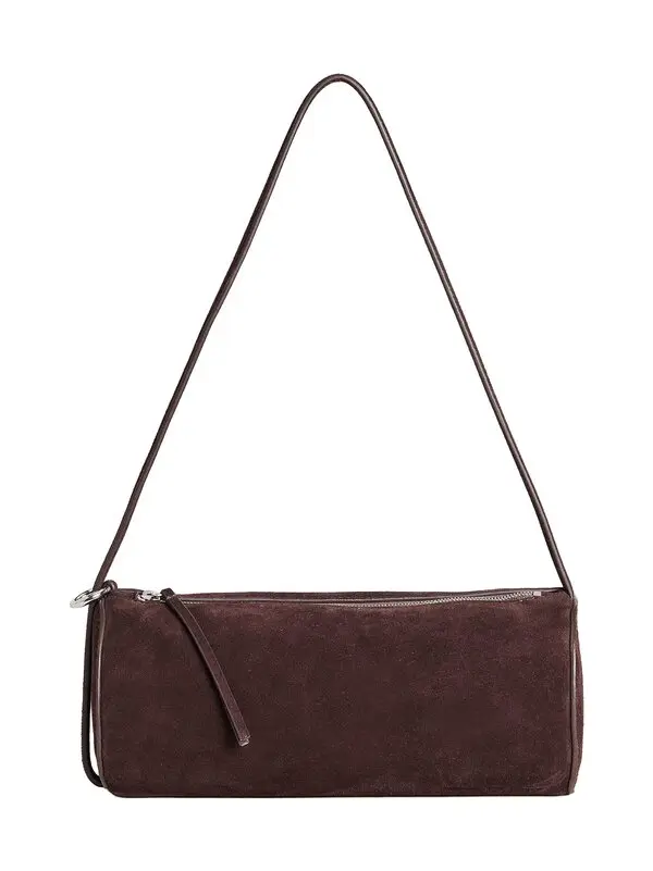 REFORMATION Simona Cylinder Shoulder Bag - Brown