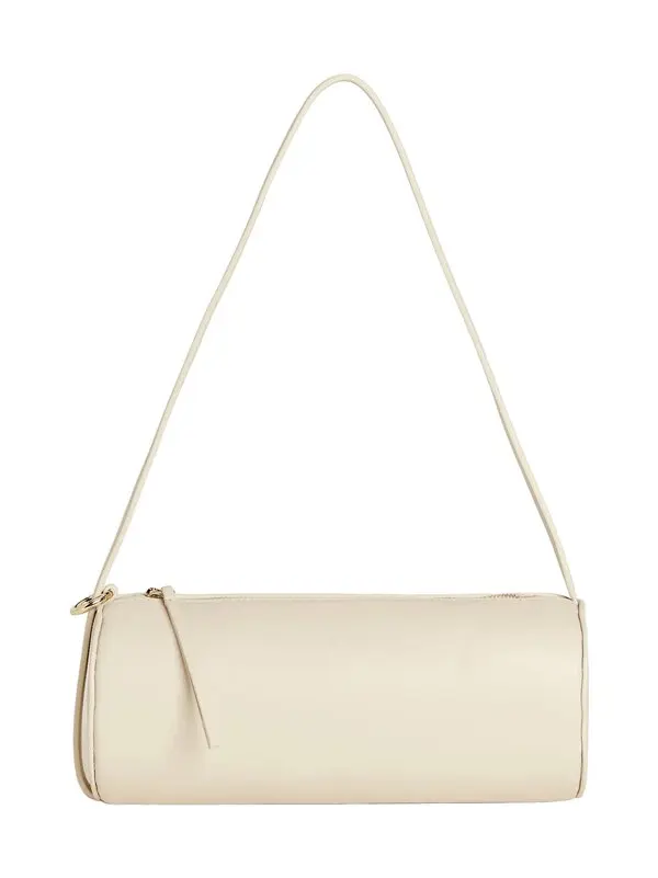REFORMATION Simona Cylinder Shoulder Bag - Ivory