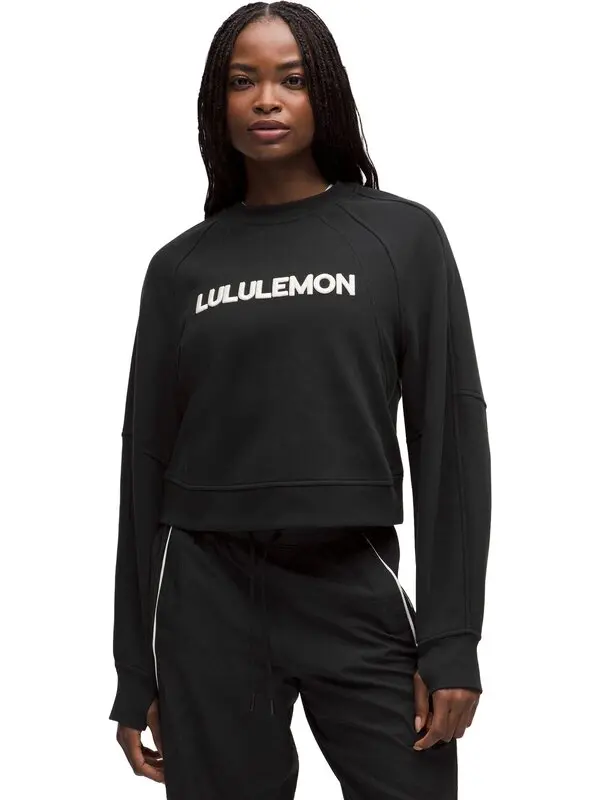 Lululemon Scuba Oversized Pullover - Black/light Ivory