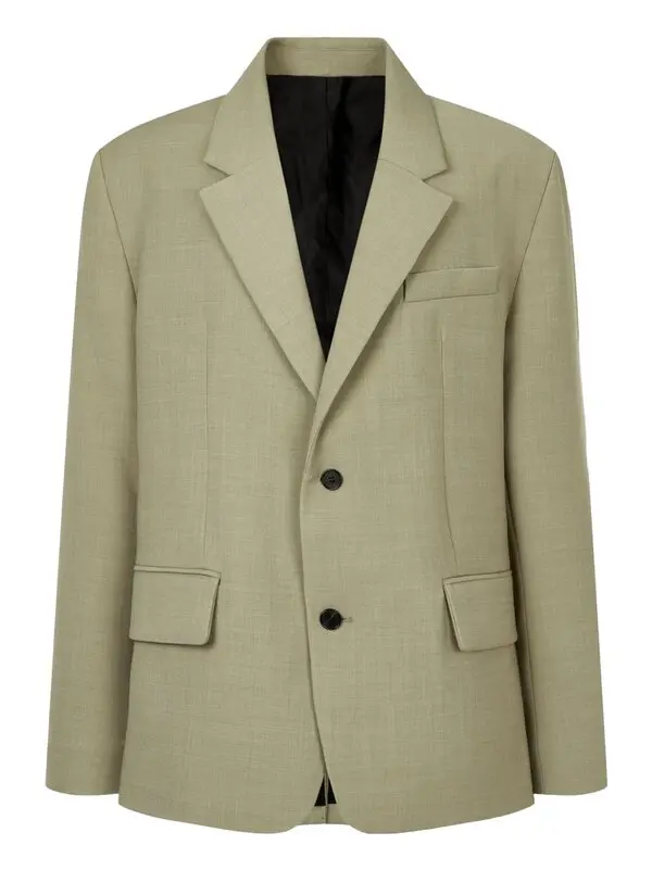 STUDIO TOMBOY Single-breasted Wool Blazer - Green