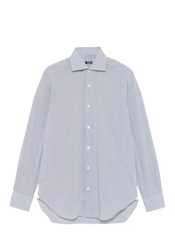 BARBA NAPOLI Striped Shirt - Blue