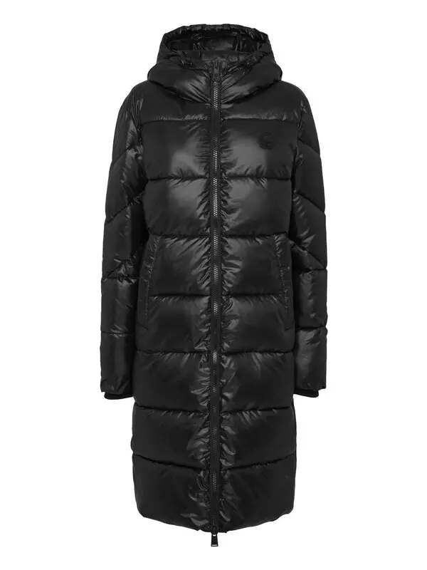 PLEIN SPORT Quilted Puffer Coat - Black