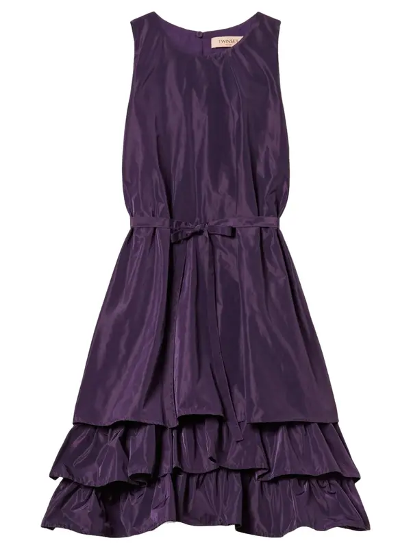 TWINSET Ruffled-hem Dress - Purple