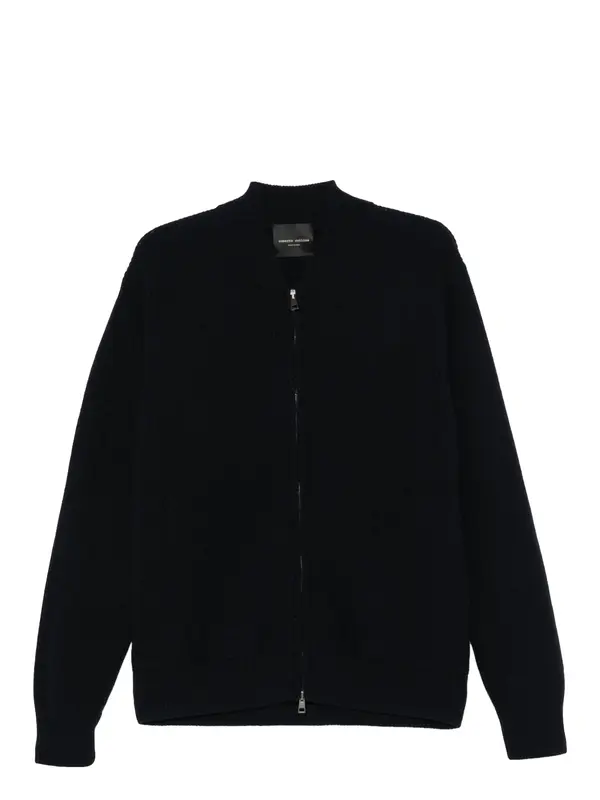 ROBERTO COLLINA Merino Wool Cardigan - Blue