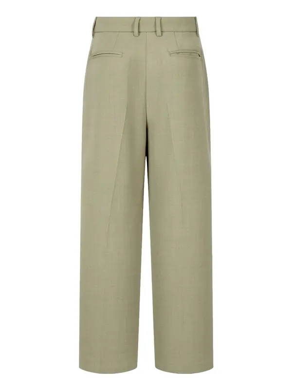 STUDIO TOMBOY Wide-leg Tailored Trousers - Green