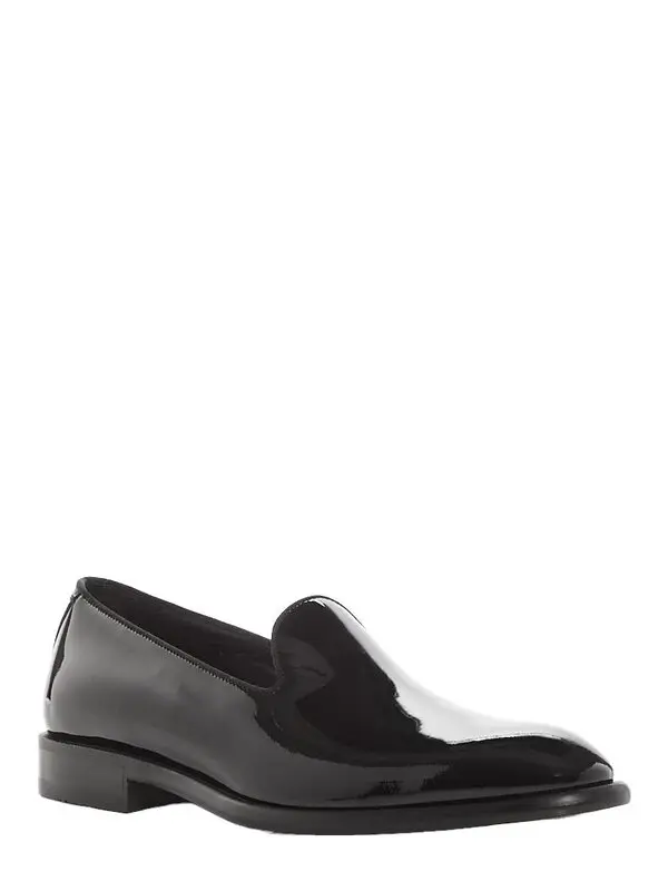 BOSS Derrek Patent Slip-on Loafers - Black