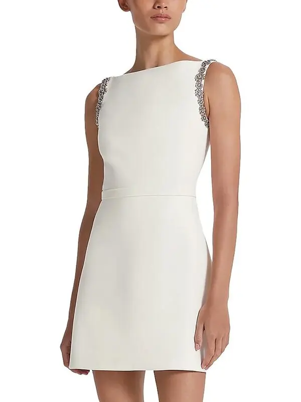 Safiyaa Grena A-line Mini Dress - Ivory