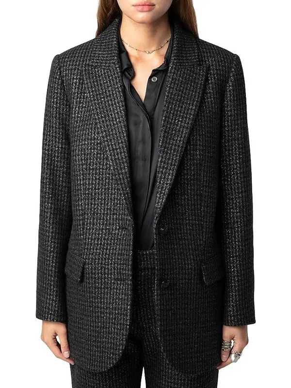 Zadig&Voltaire Viva Car Shimmer Blazer - Noir