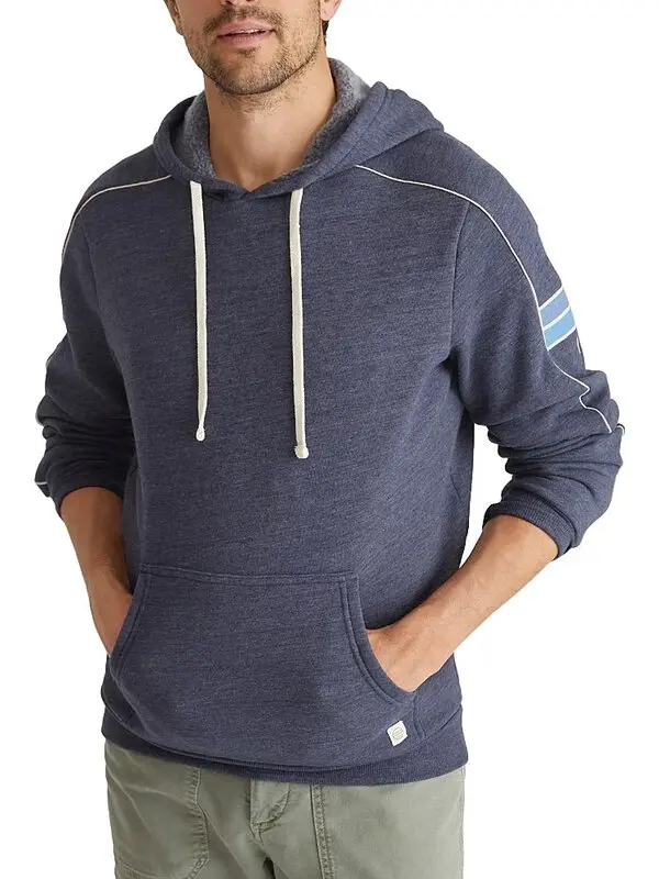 Marine Layer Joshua Regular Fit Varsity Hoodie - Navy