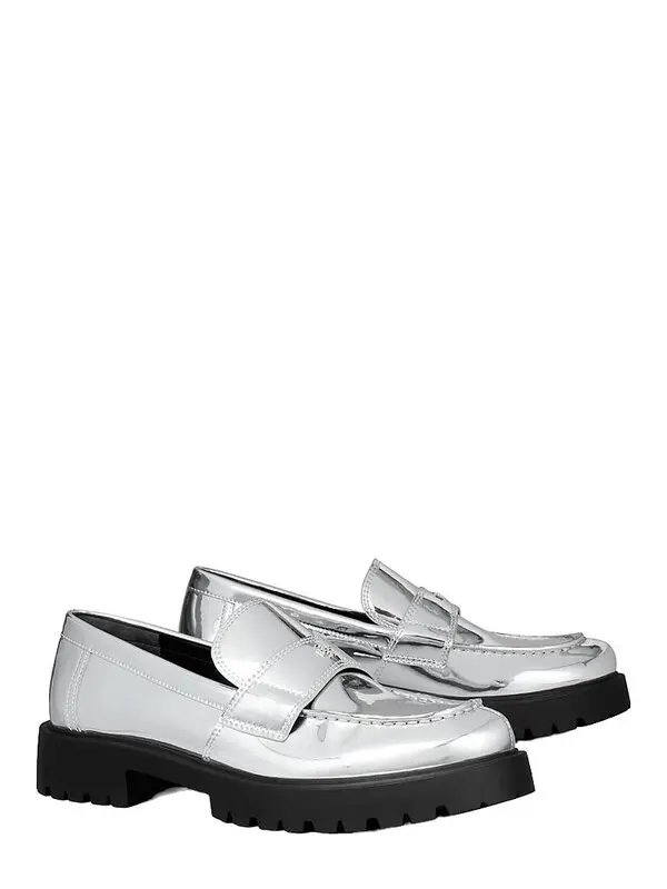 Tory Burch Classic Lug Loafers - Argento