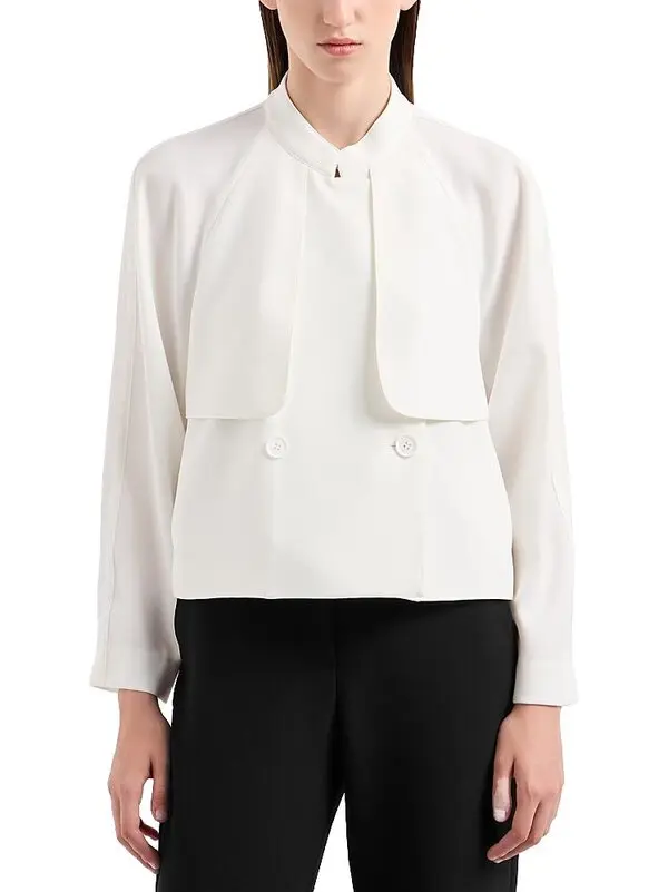 Emporio Armani Techno Cady Shirt - Warm White