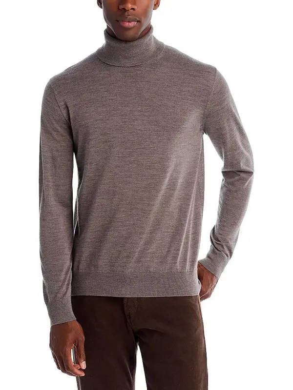 Bloomingdale'S Merino Wool Turtleneck Sweater - Gray Ash