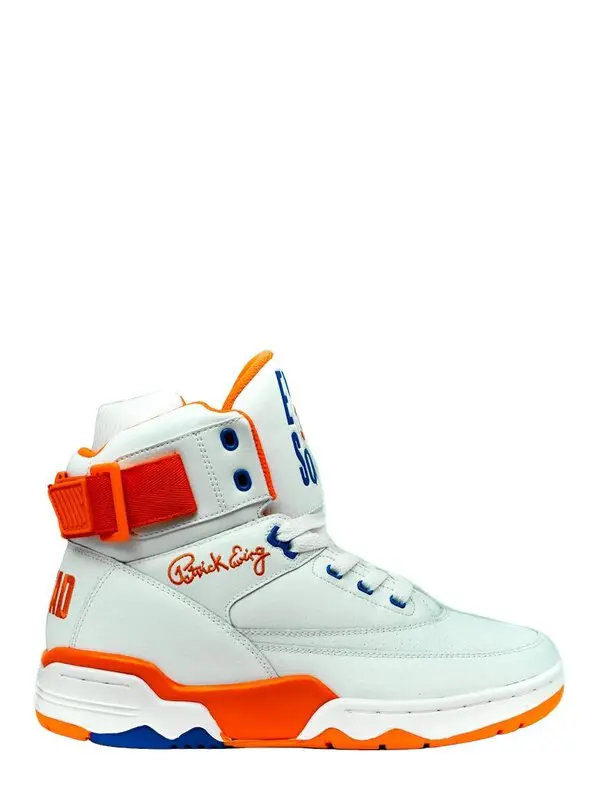 EWING ATHLETICS Ewing 33 Hi Ewing Squad Sneakers - White/orange/royal