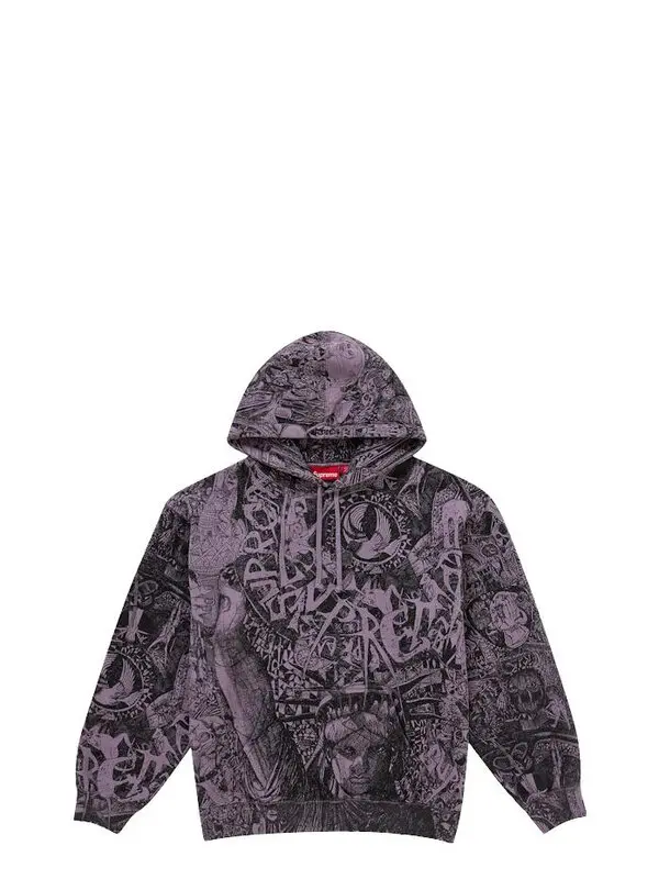 Supreme Liberty Hooded Sweatshirt - Dusty Purple