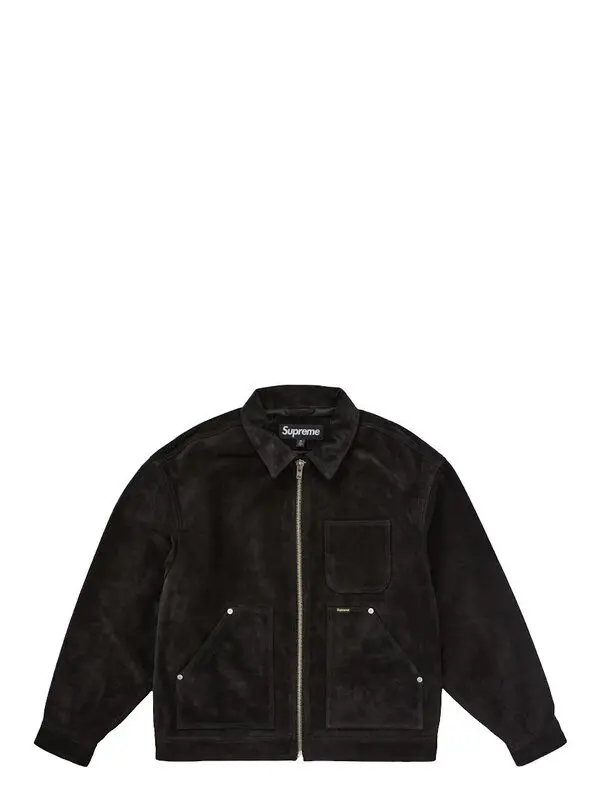 Supreme Suede Work Jacket - Black