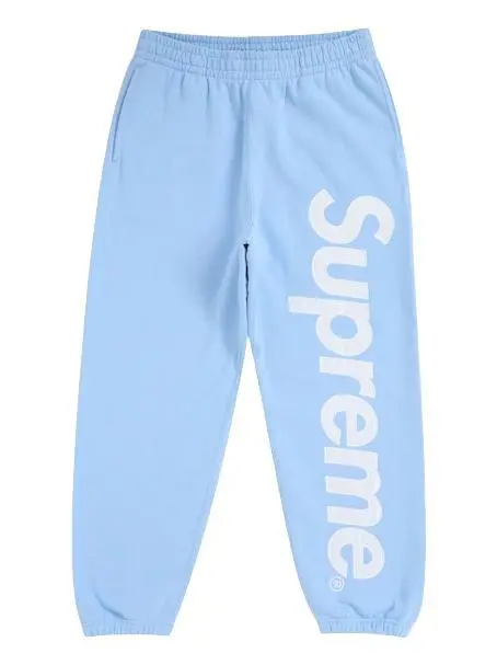 Supreme Satin Applique Sweatpant Fw24 - Light Blue