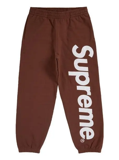 Supreme Satin Applique Sweatpant Fw24 - Brown