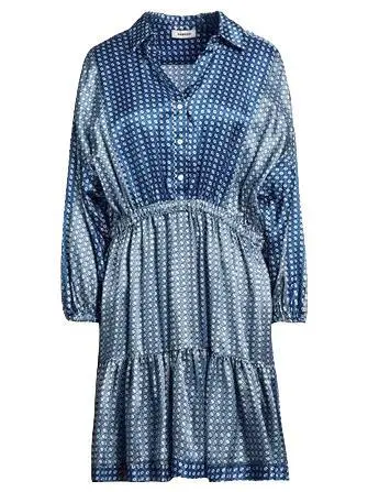 Sandro Mini Shirt Dress - Azure