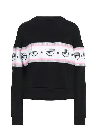 CHIARA FERRAGNI Cotton Sweatshirt - Black