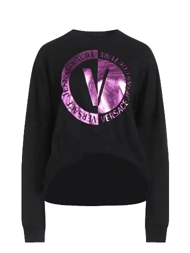 Versace Sweatshirt In Cotton And Elastane - Black