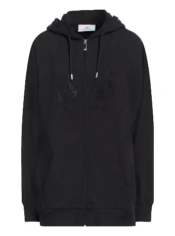 CHIARA FERRAGNI French Terry Zip-up Hoodie - Black