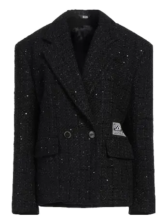 Gcds Tweed Blazer - Black