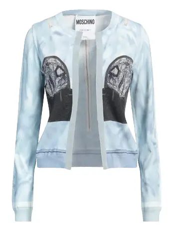Moschino Tie-dyed Knit Cardigan - Blue