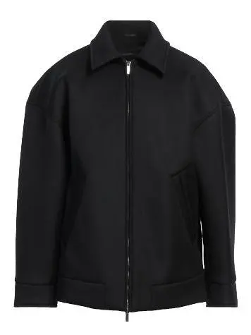 Emporio Armani Jacket In Virgin Wool - Black