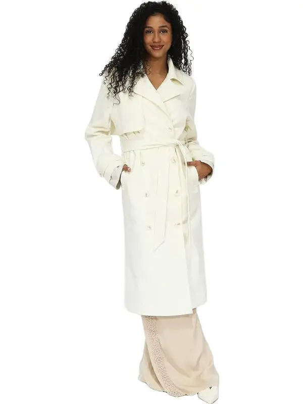 BELLE & BLOOM Empirical Trench Coat - White