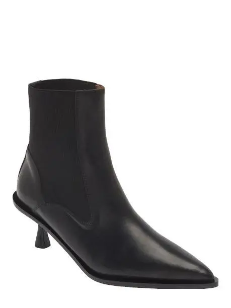 ATP ATELIER Trino Chelsea Boots With Kitten Heel - Black