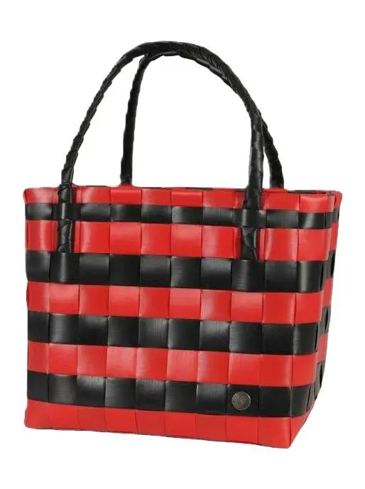 HANDED BY Paris Spirit Recycled Tote Bag - Black/chili Red
